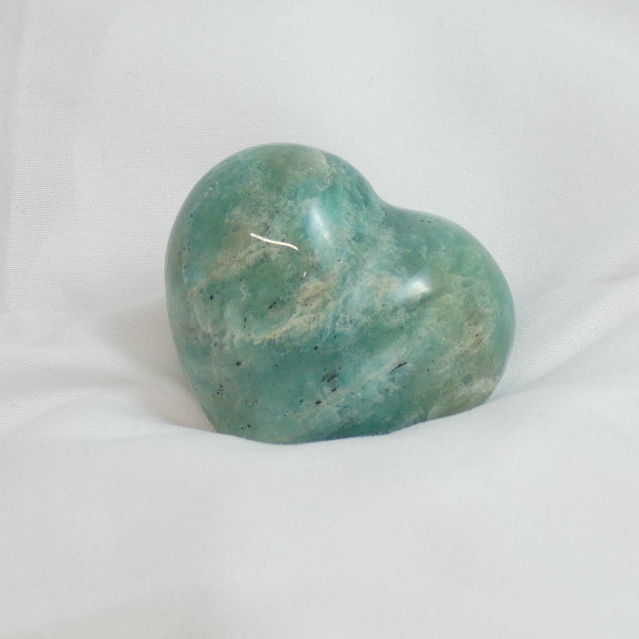 Amazonite Heart - The Crystal Barn