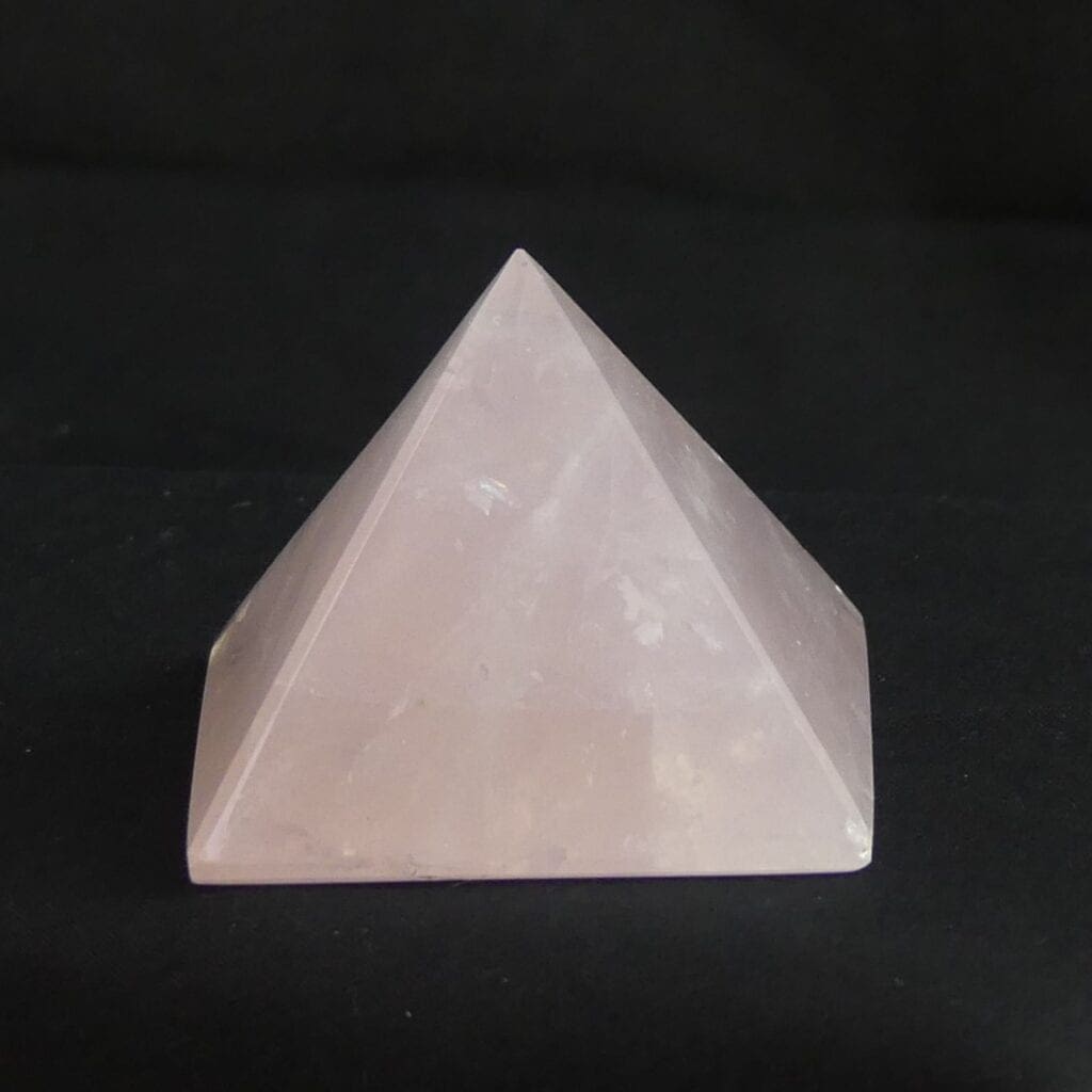 Rose Quartz Pyramid - The Crystal Barn