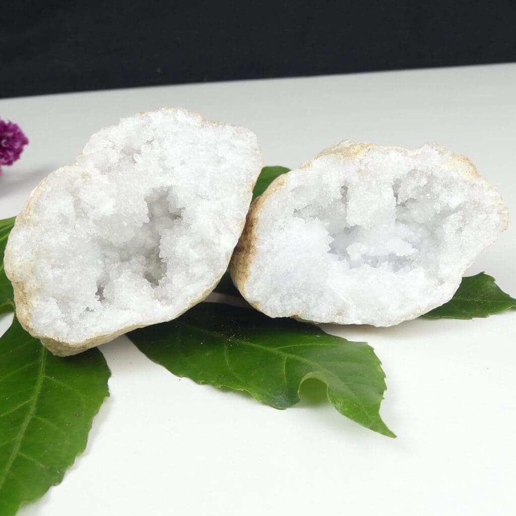Moroccan Quartz Geode Pair - The Crystal Barn