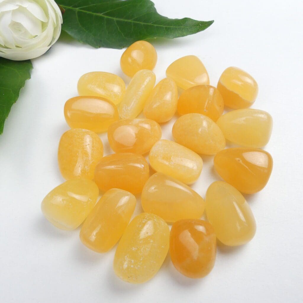 Calcite Orange Tumble - The Crystal Barn
