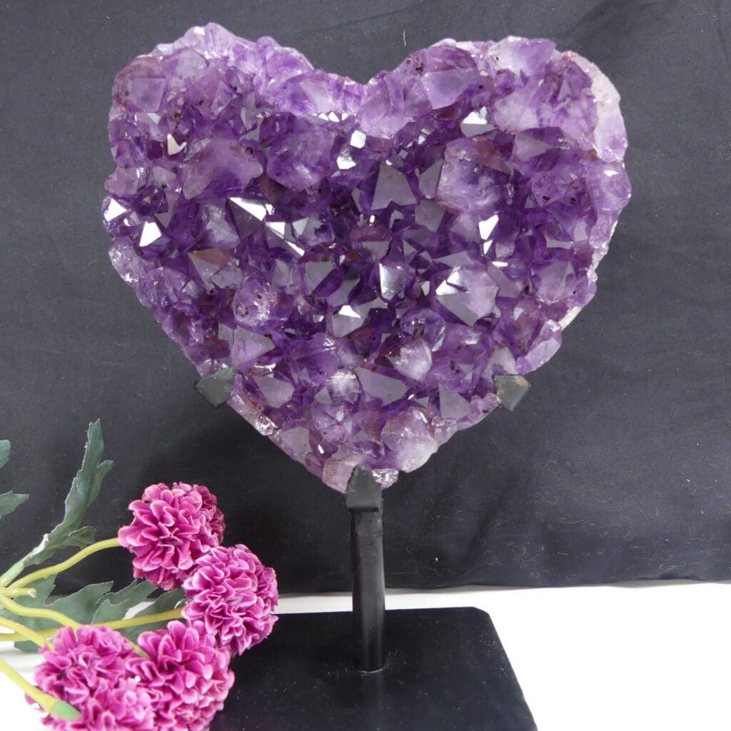 Amethyst Heart - The Crystal Barn